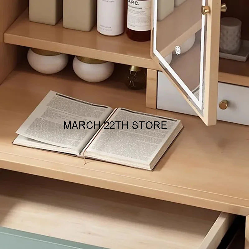 Luxury Nordic Dressing Table Drawer Woman Girl Home Storage Dressing T ...